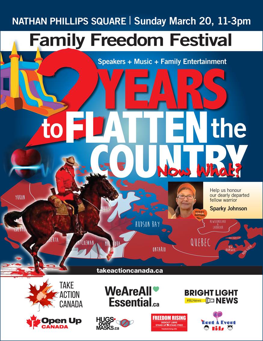 March 20 – Toronto, ON – Family Freedom Festival – Freedom Rising