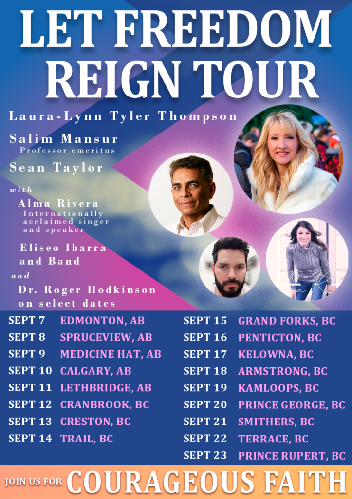 Sept 7-23 – BC & AB – Let Freedom Reign Tour – Freedom Rising
