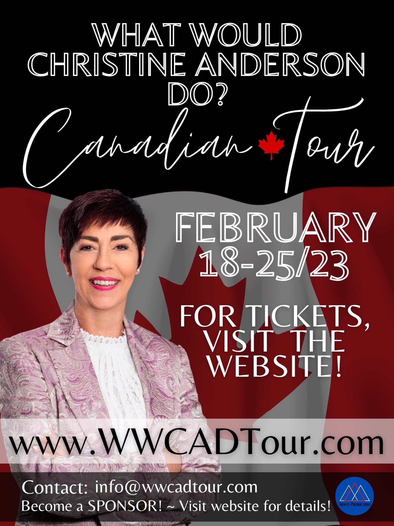 Feb 18-25 – Christine Anderson Canadian Tour – Freedom Rising